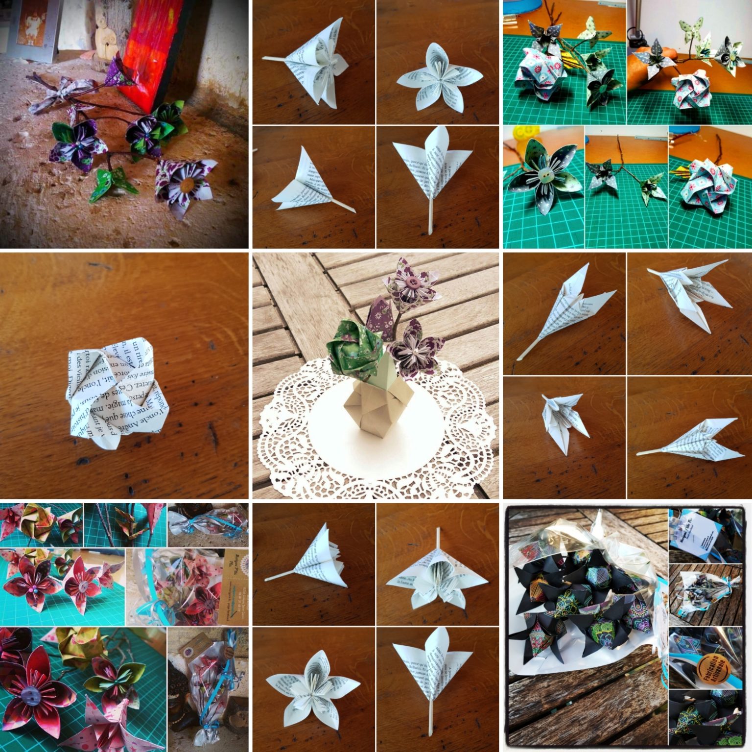 fleurs et plantes - Marigami P'tits Plis